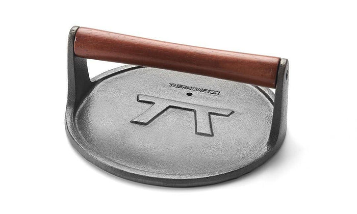 Outset Cast Iron Round Grill Press - Keystone BBQ Supply