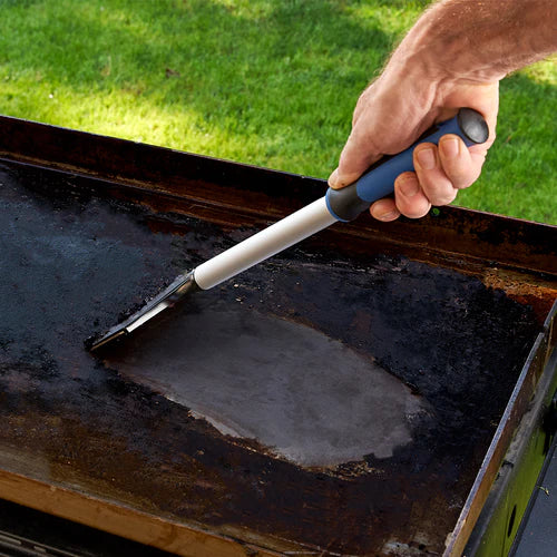 Razor Long Handle Griddle Scraper - Keystone BBQ Supply