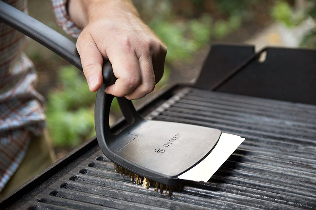 Outset Jumbo Grill Brush and Scraper - Keystone BBQ Supply