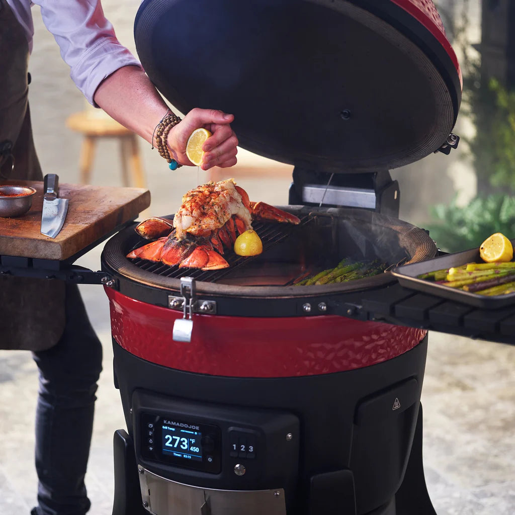 Kamado Joe Konnected Joe Digital 18- Inch Charcoal Grill and Smoker ...