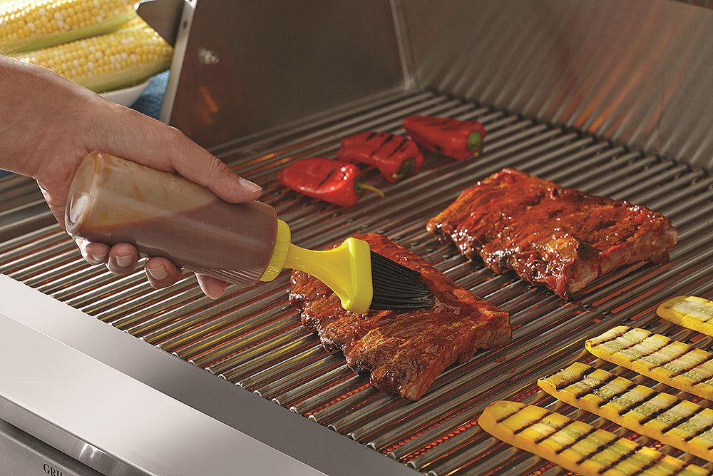 Mr. BBQ Silicone Brush Basting Bottle - Keystone BBQ Supply